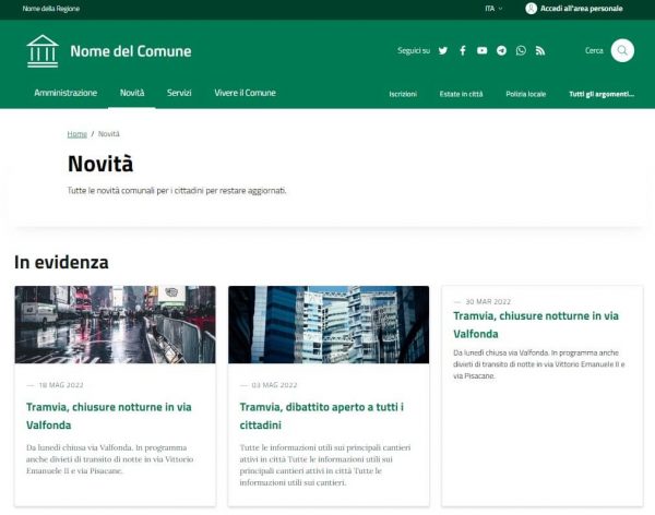 Come saranno i siti web dei comuni con le nuove linee guida | Blog ...